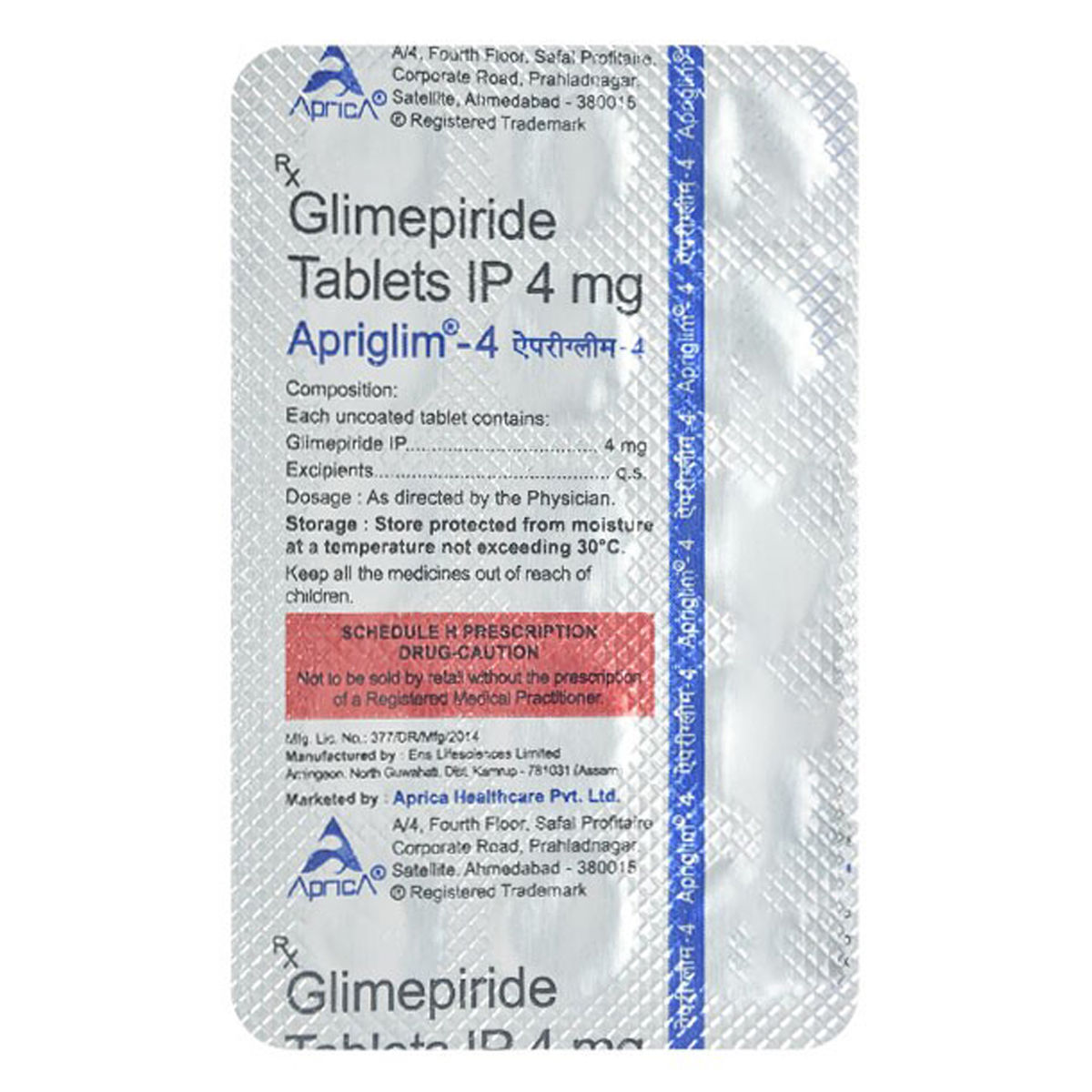 Apriglim-4Mg Tablet | Uses, Side Effects, Price | Apollo Pharmacy