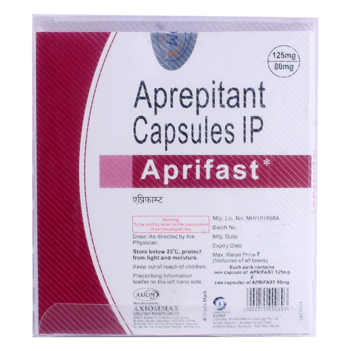 Aprifast 125/80 mg Capsule Kit | Uses, Side Effects, Price | Apollo ...
