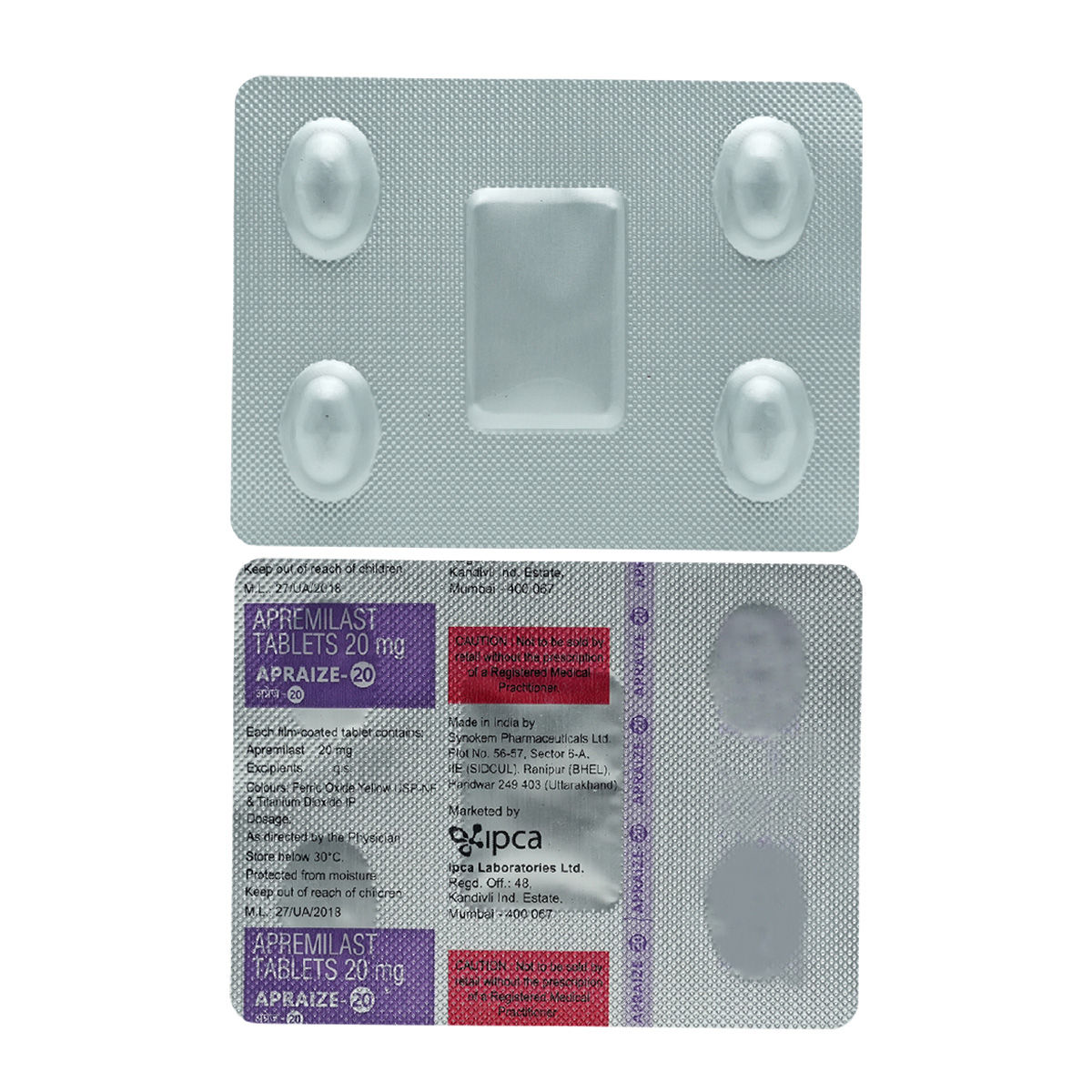 Apraize-20 Tablet 4's Price, Uses, Side Effects, Composition - Apollo ...