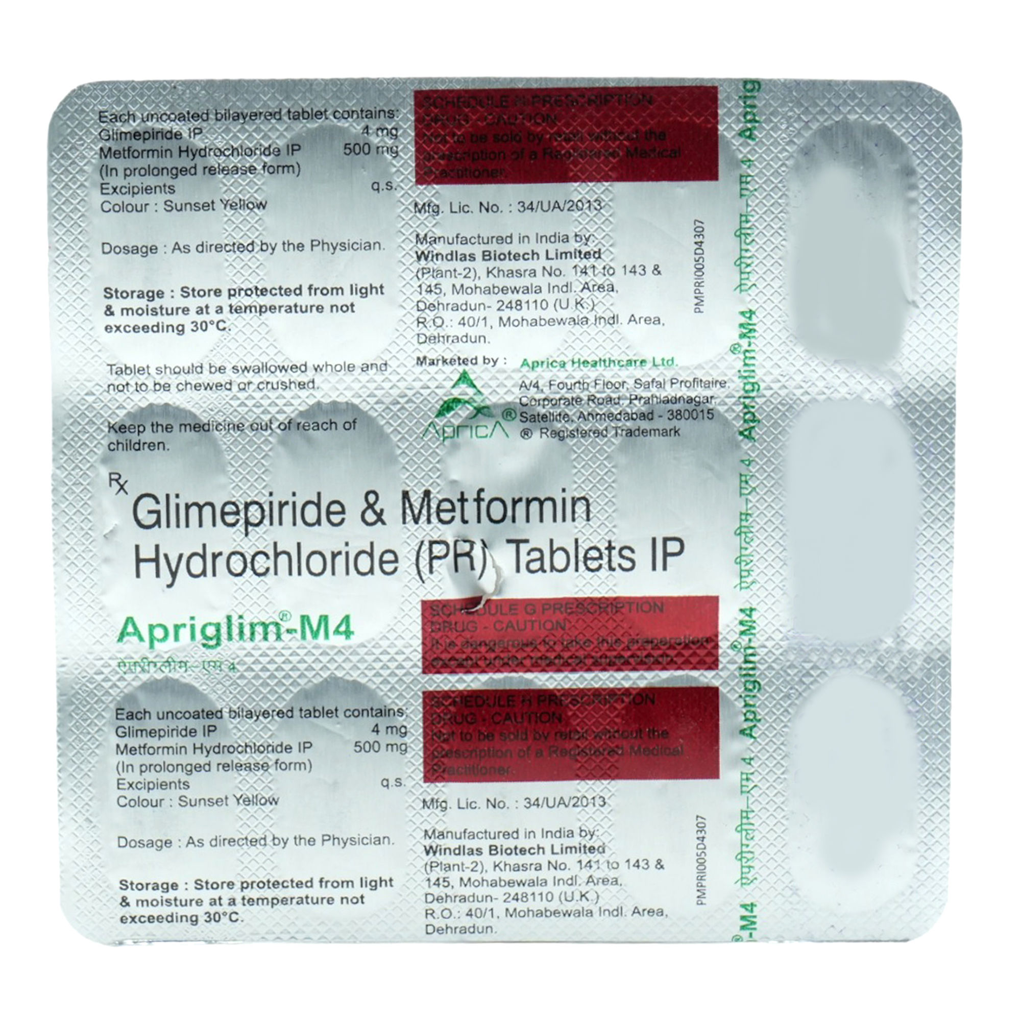 Apriglim-M4 Tablet | Uses, Side Effects, Price | Apollo Pharmacy