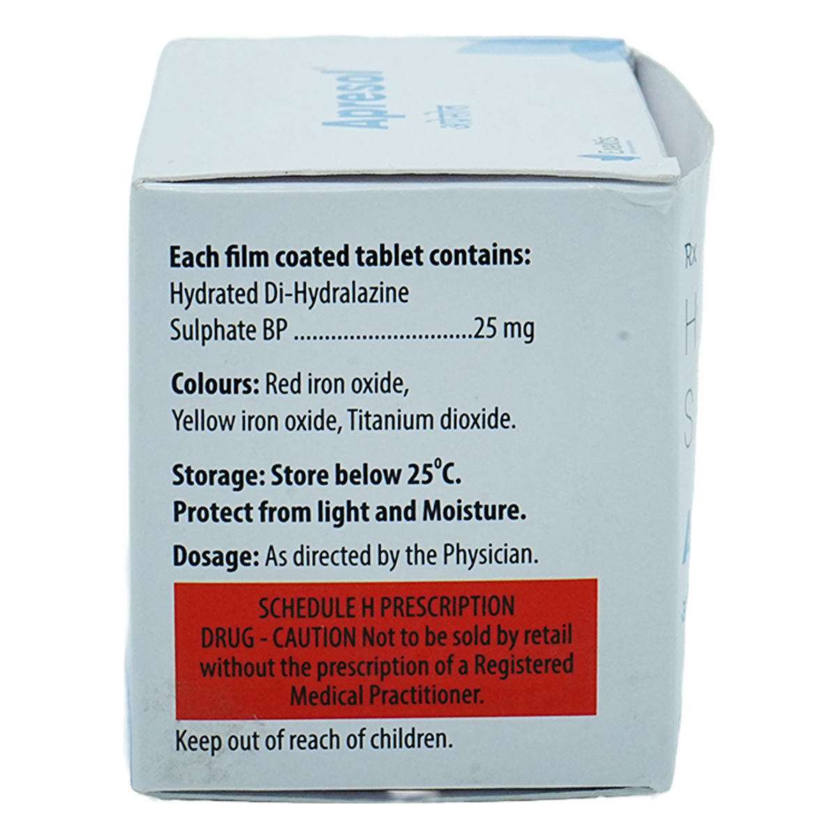 Apresol 25 mg Tablet 30's Price, Uses, Side Effects, Composition ...