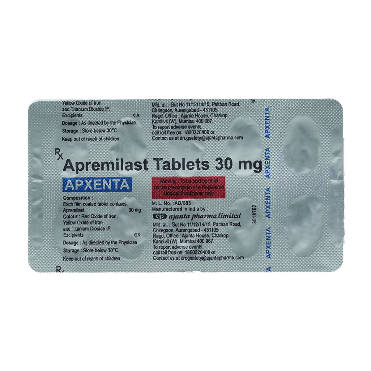 Apxenta Tablet | Uses, Side Effects, Price | Apollo Pharmacy