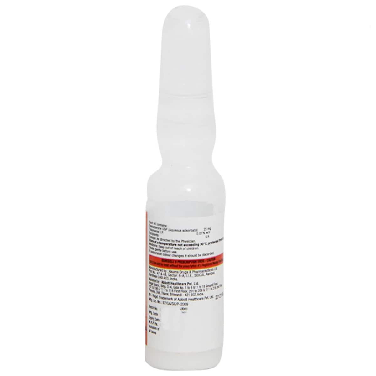 Aquaviron 25 mg Injection 1 ml | Uses, Side Effects, Price | Apollo ...