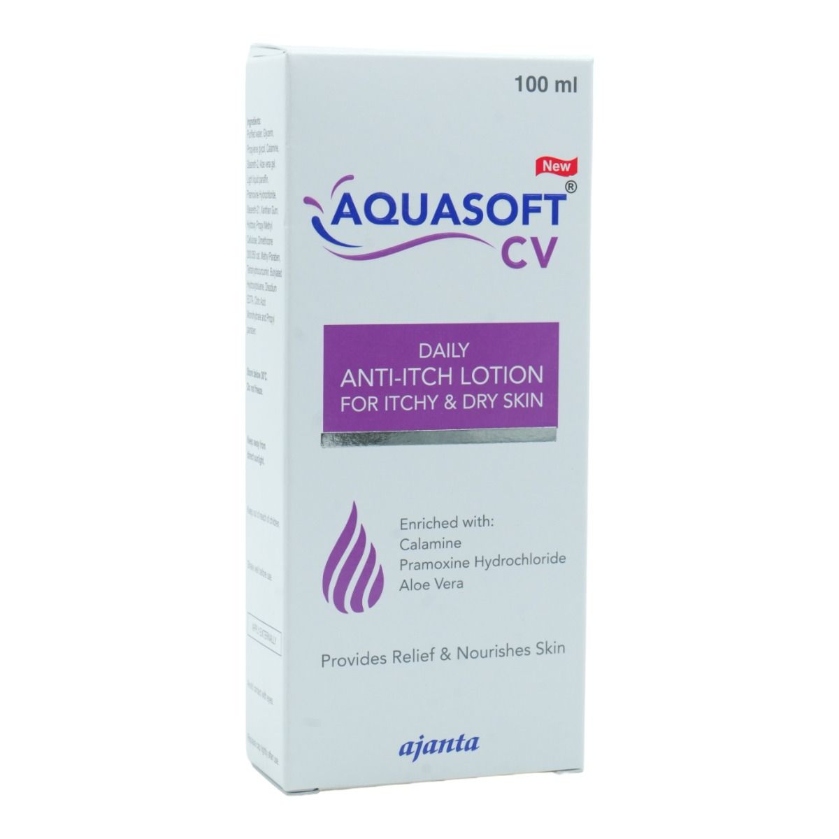 Aquasoft CV New Lotion 100 ml Price, Uses, Side Effects, Composition ...