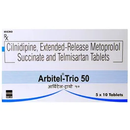 Arbitel-Trio 50 Tablet | Uses, Side Effects, Price | Apollo Pharmacy