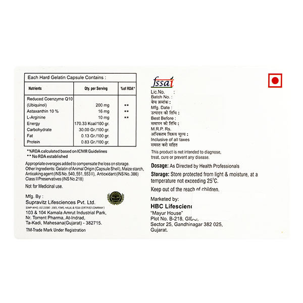 Argigold Q10 Capsule 10's Price, Uses, Side Effects, Composition ...