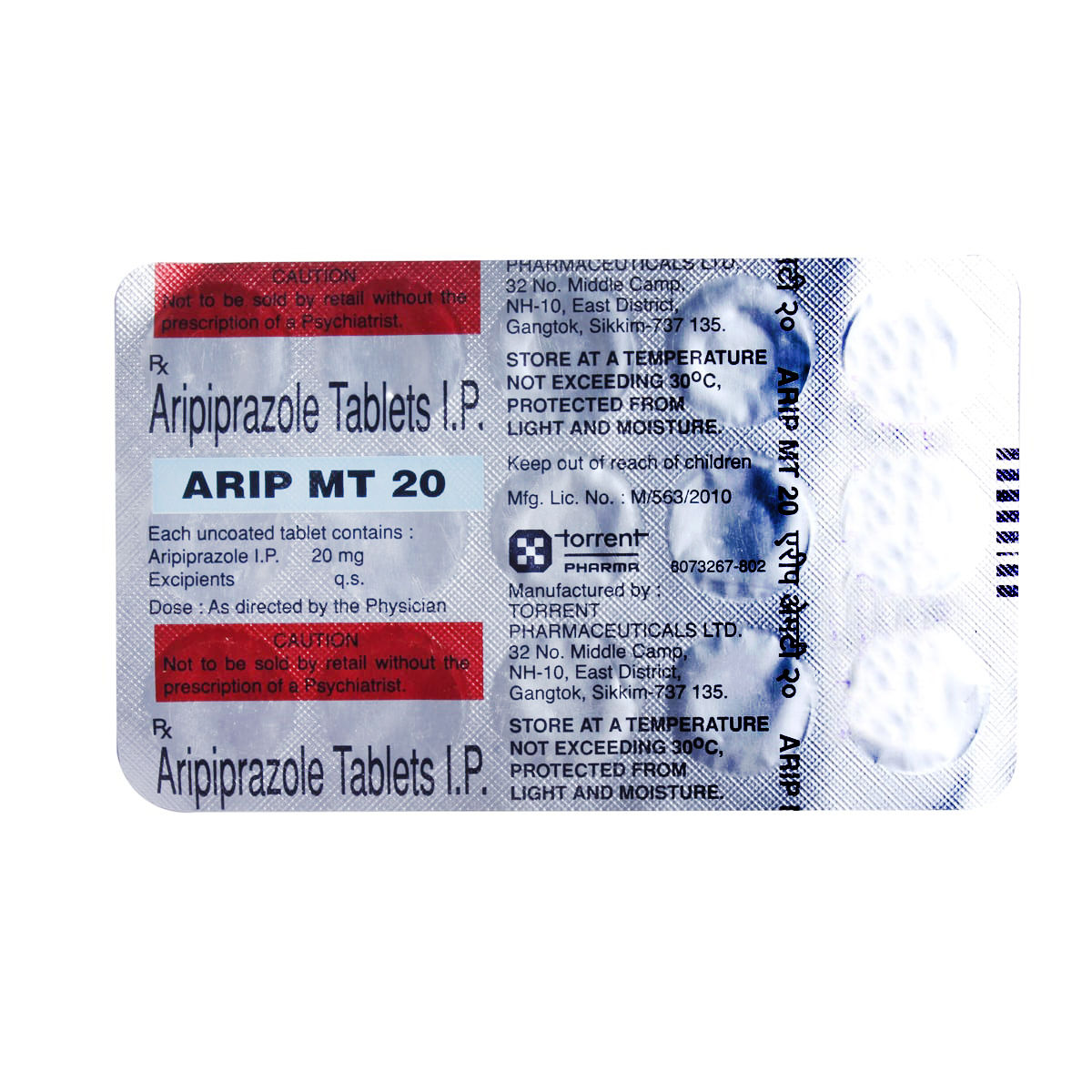 Arip MT 20 Tablet | Uses, Side Effects, Price | Apollo Pharmacy