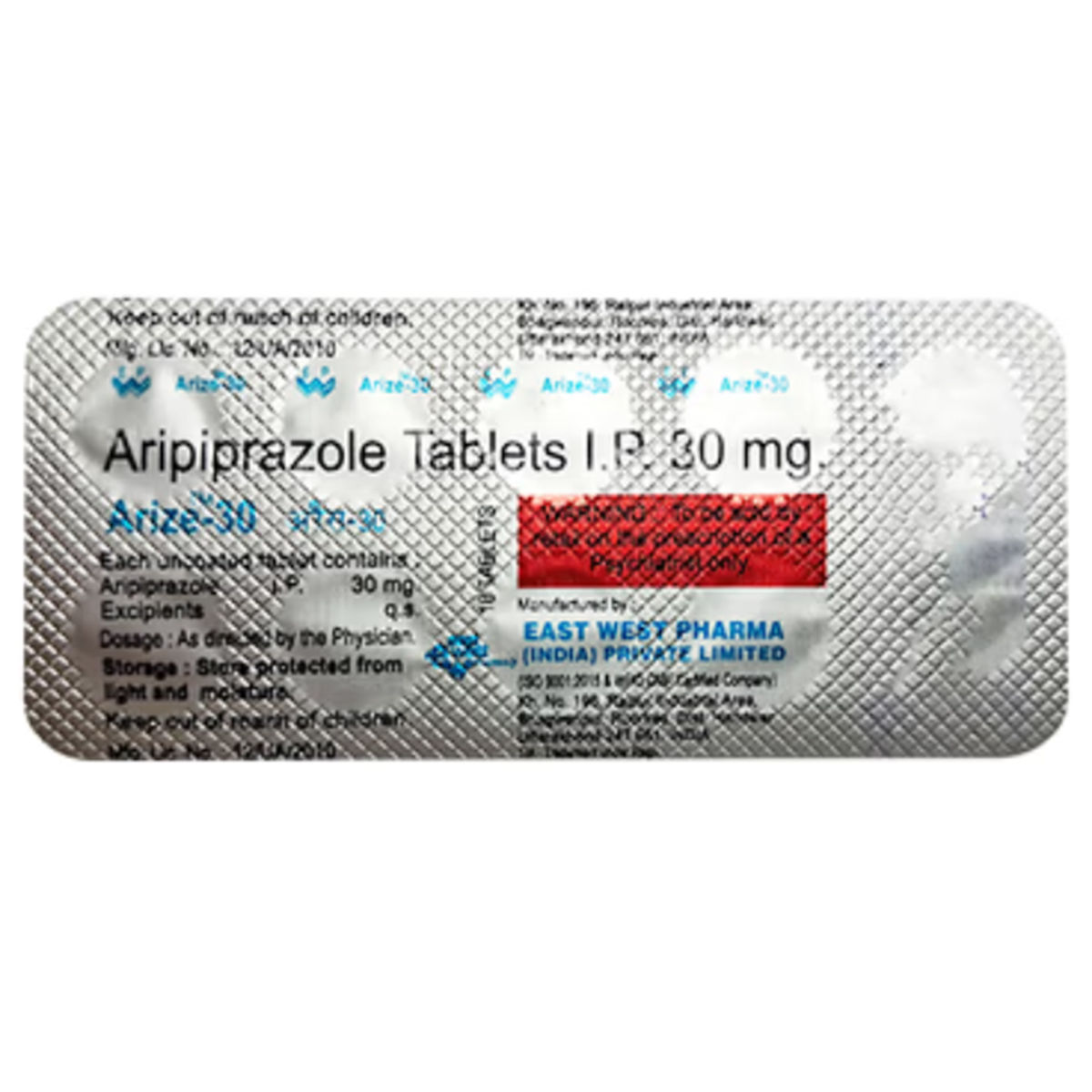 Arize-30 Tablet 10's | Uses, Side Effects, Price | Apollo Pharmacy