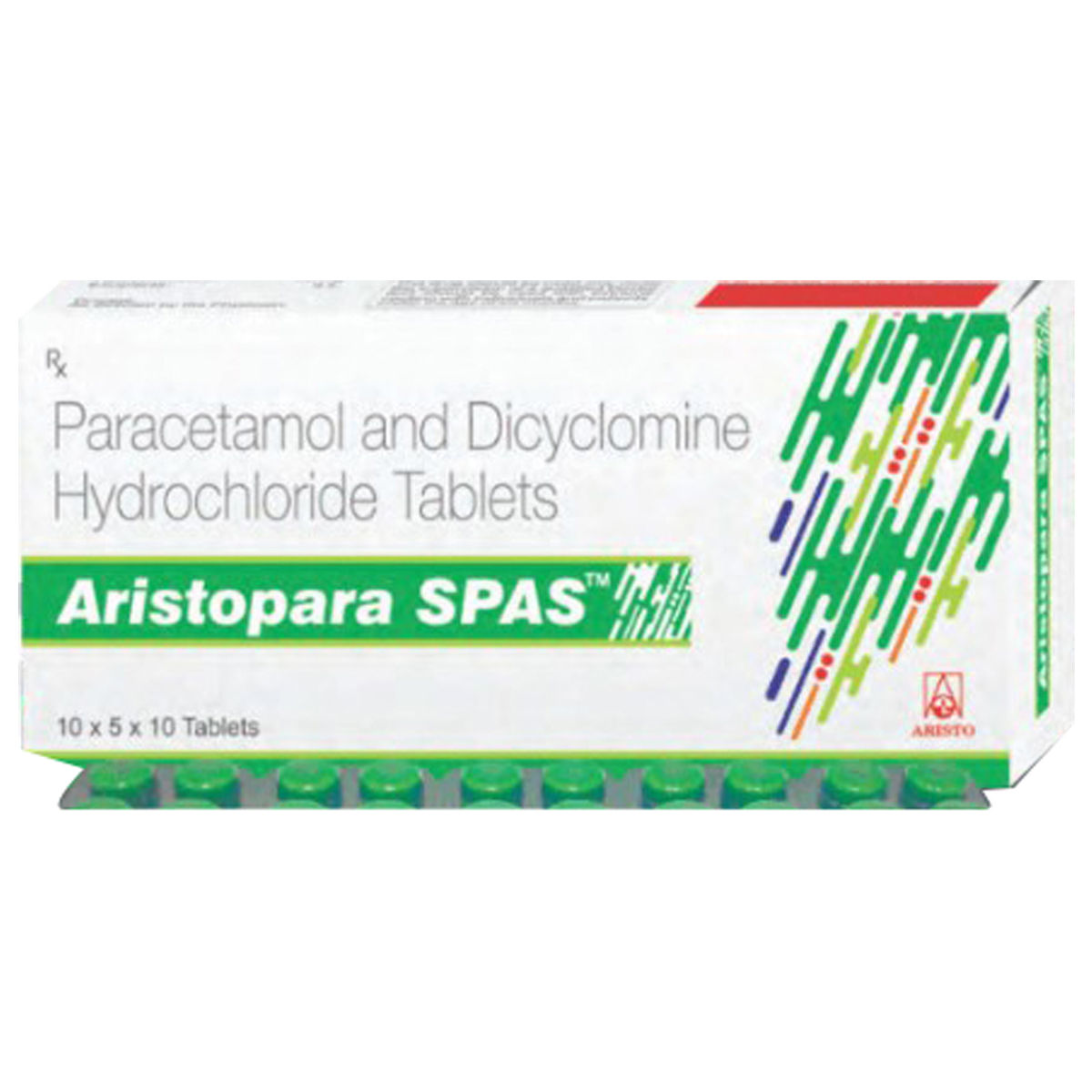 Aristopara Spas Tablet 10's | Uses, Side Effects, Price | Apollo Pharmacy