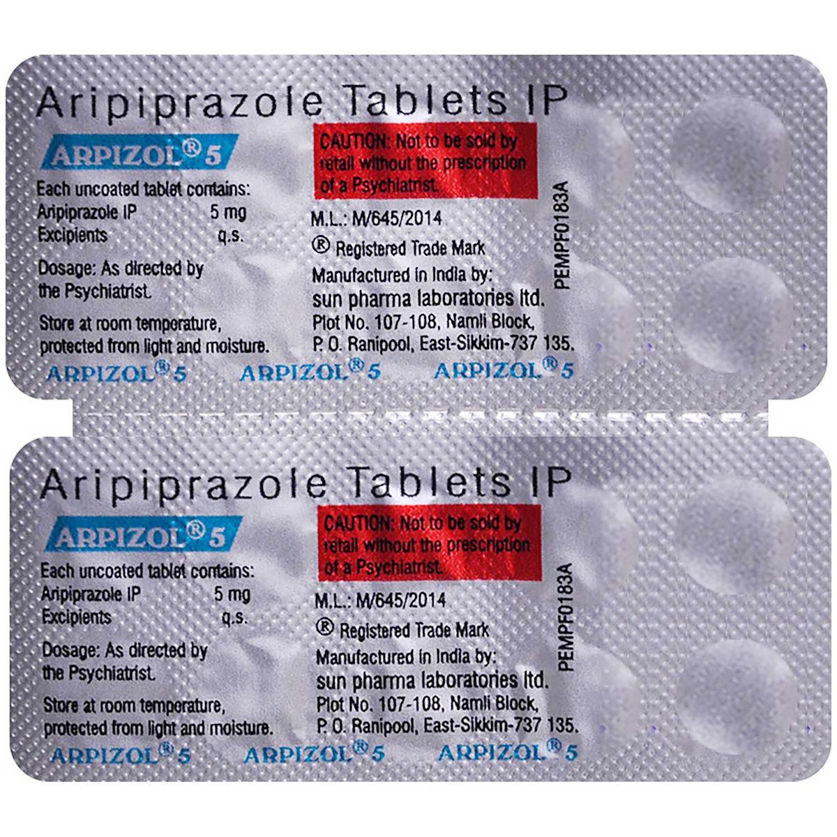 Arpizol 5 Tablet | Uses, Side Effects, Price | Apollo Pharmacy
