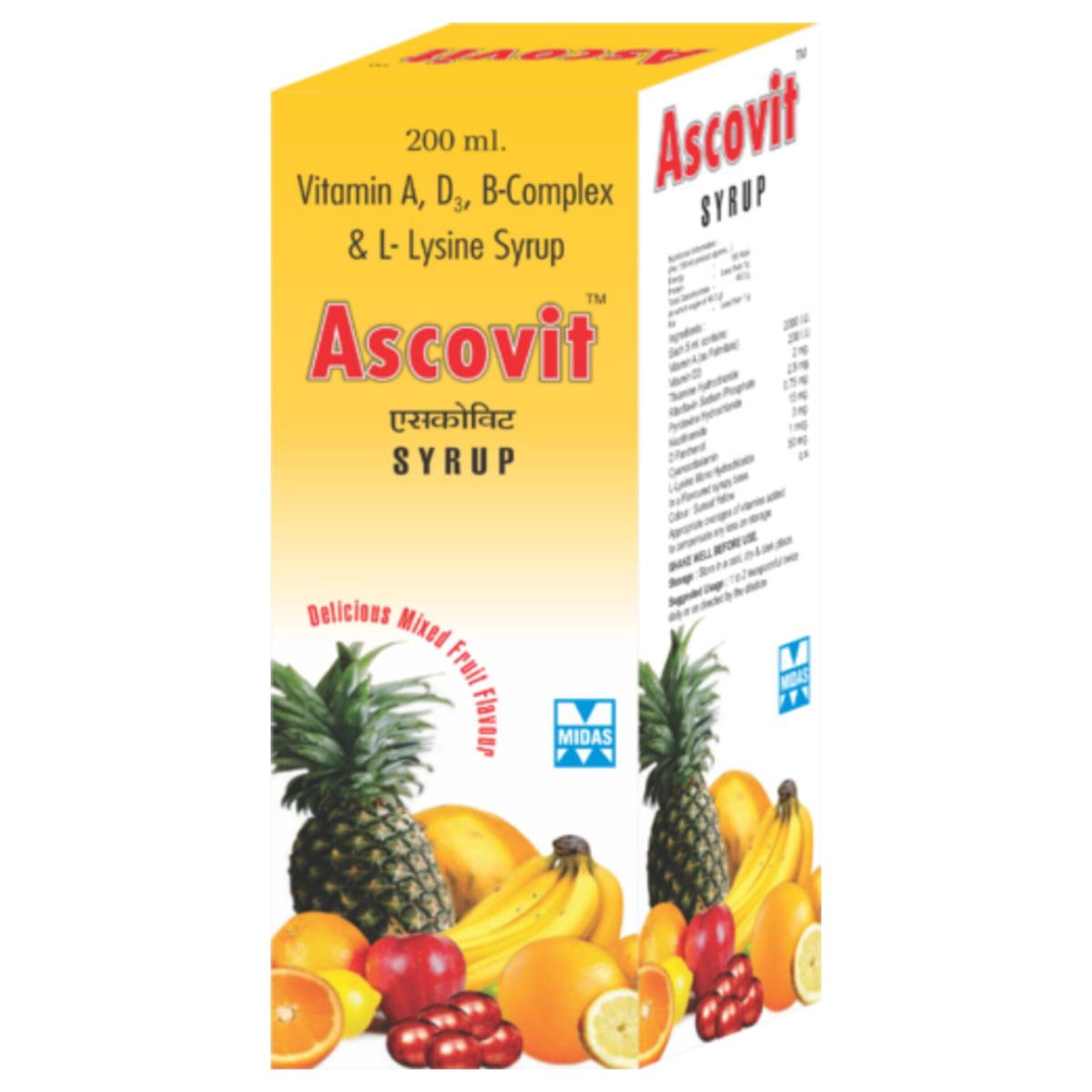 Ascovit Syrup | Uses, Side Effects, Price | Apollo Pharmacy