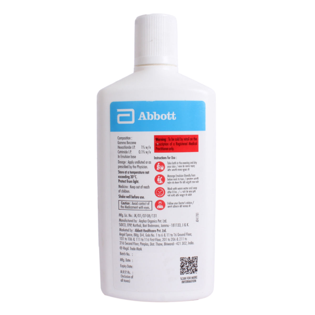 Ascabiol Emulsion 120 ml Price, Uses, Side Effects, Composition ...