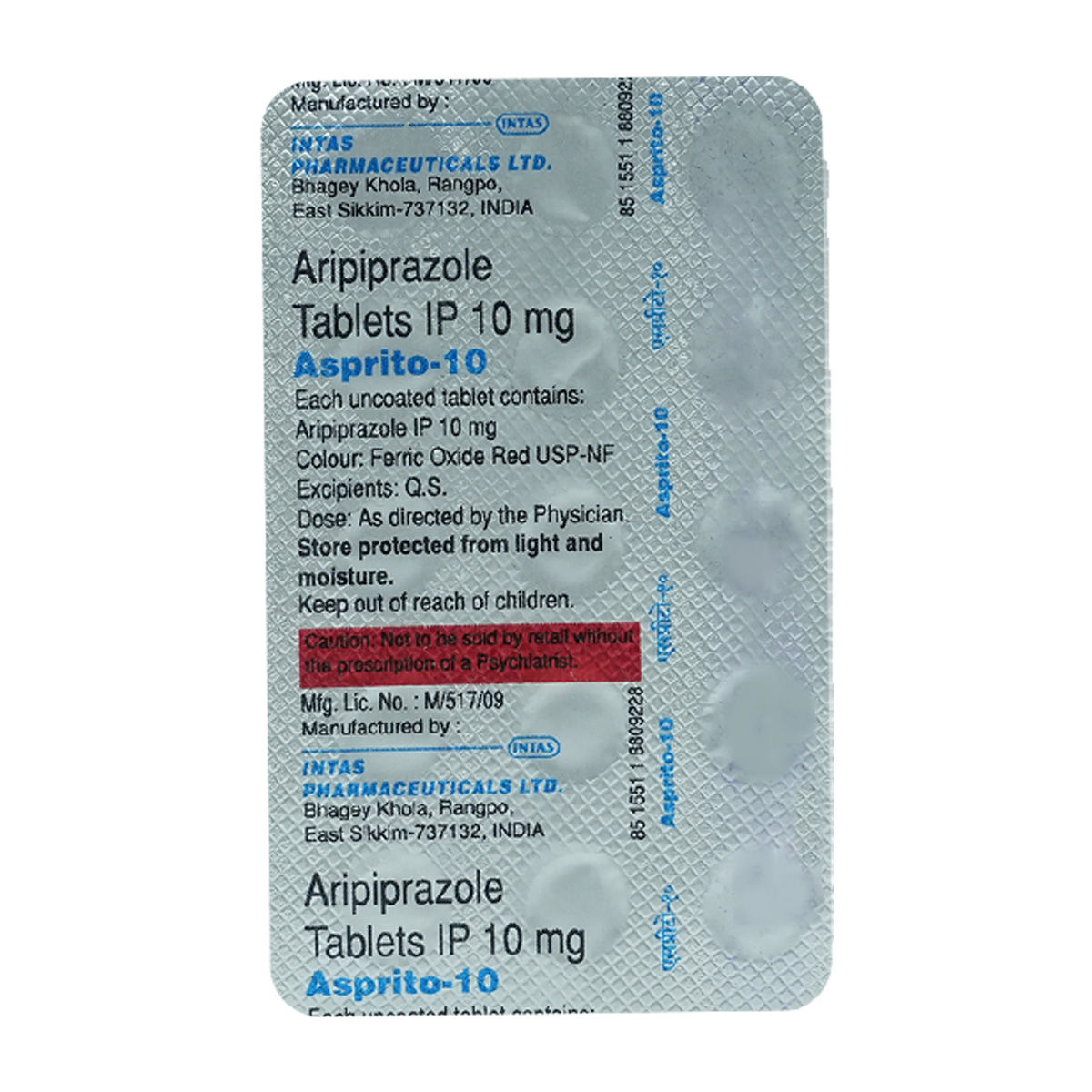 Asprito-10 Tablet | Uses, Side Effects, Price | Apollo Pharmacy