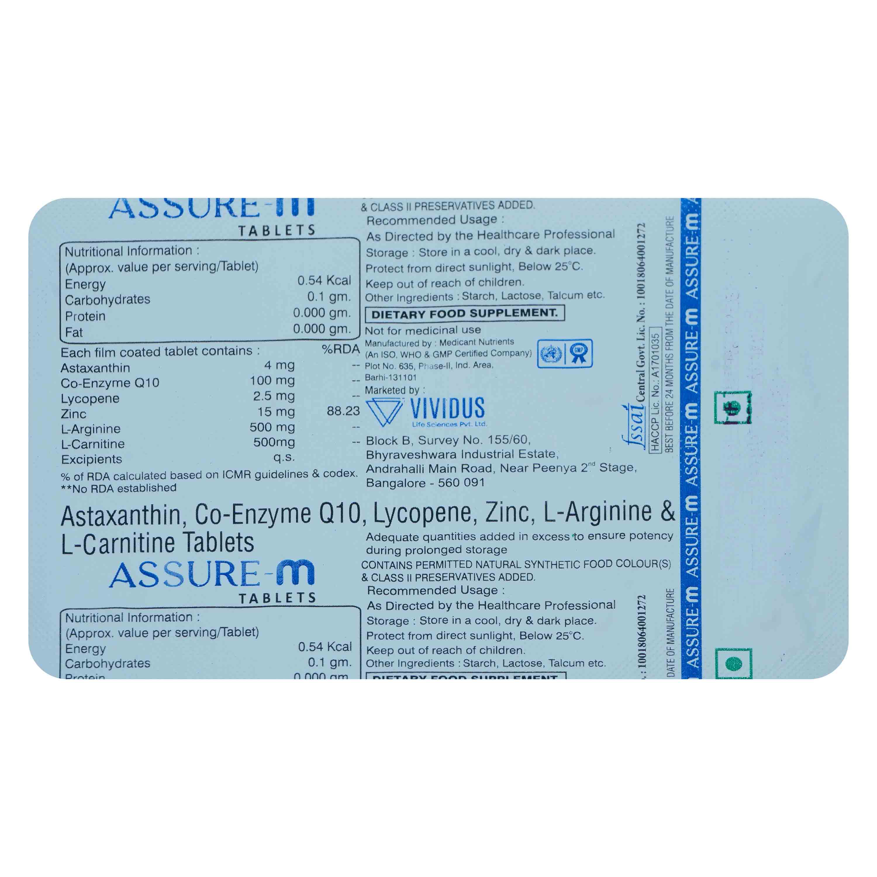 Assure-M Tablet | Uses, Side Effects, Price | Apollo Pharmacy