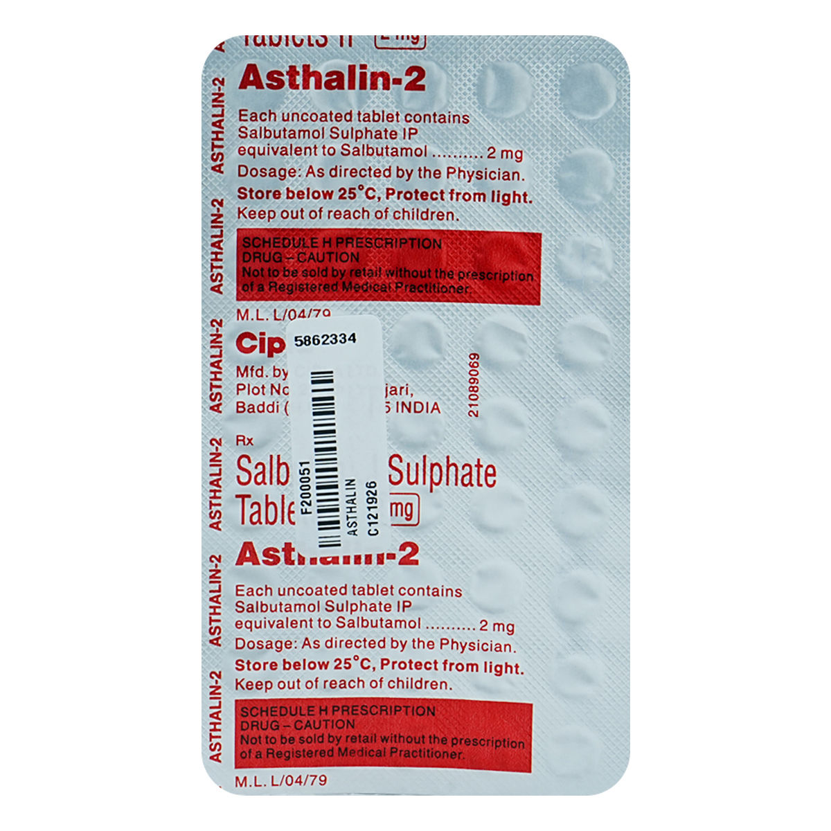 Asthalin-2 Tablet 30's Price, Uses, Side Effects, Composition - Apollo ...