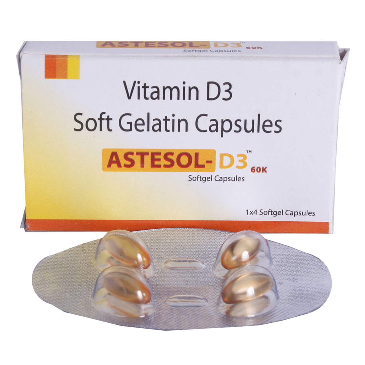 Astesol-D3 60K Capsule 4's Price, Uses, Side Effects, Composition ...