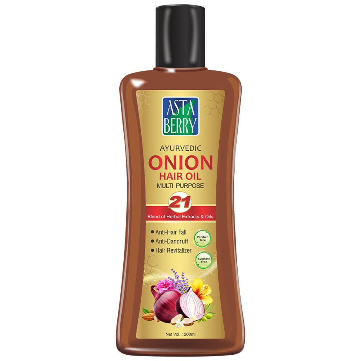 Asta Berry Onion Hair Oil | Uses, Side Effects, Price | Apollo Pharmacy
