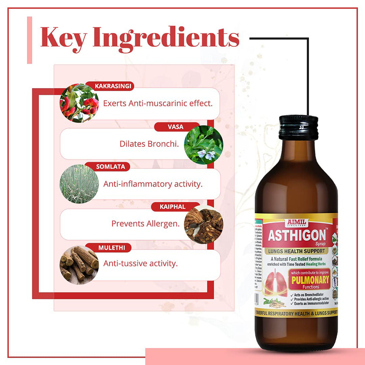 Aimil Asthigon Syrup, 200 ml Price, Uses, Side Effects, Composition ...