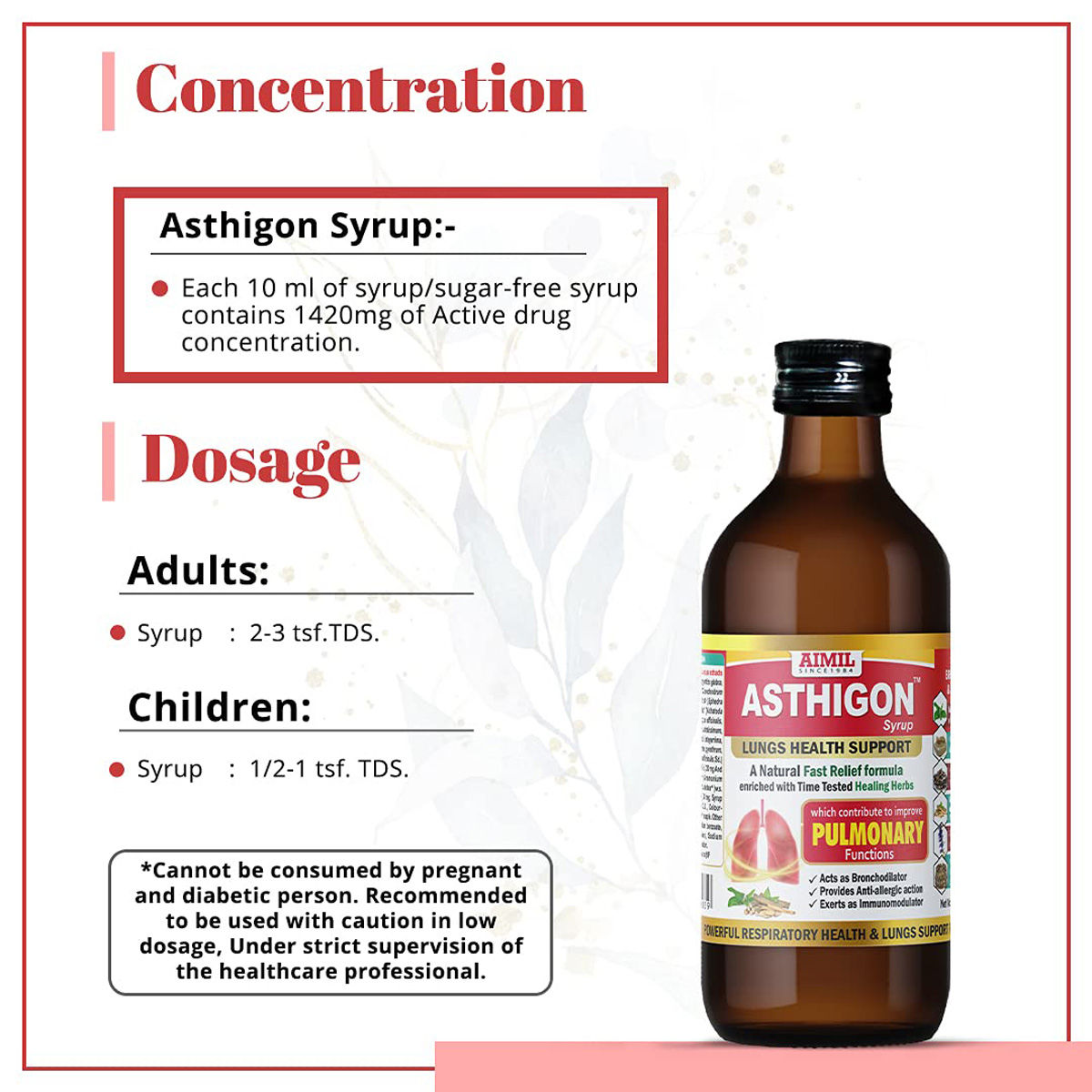 Aimil Asthigon Syrup, 100 ml Price, Uses, Side Effects, Composition ...