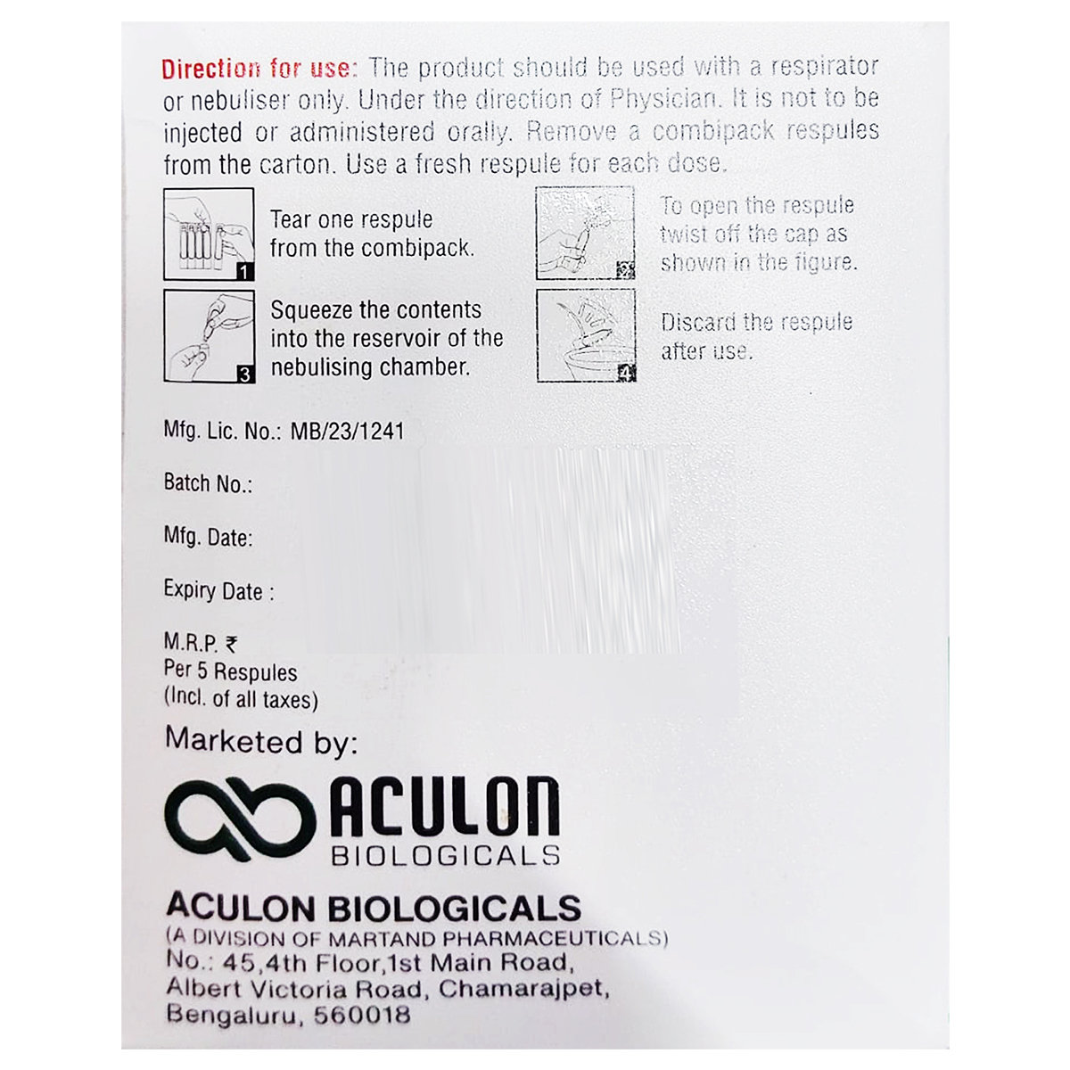 Asthasis 2.5 mg Respules 5x2.5 ml యొక్క ఉపయోగాలు, ప్రయోజనాలు మరియు ధరను ...