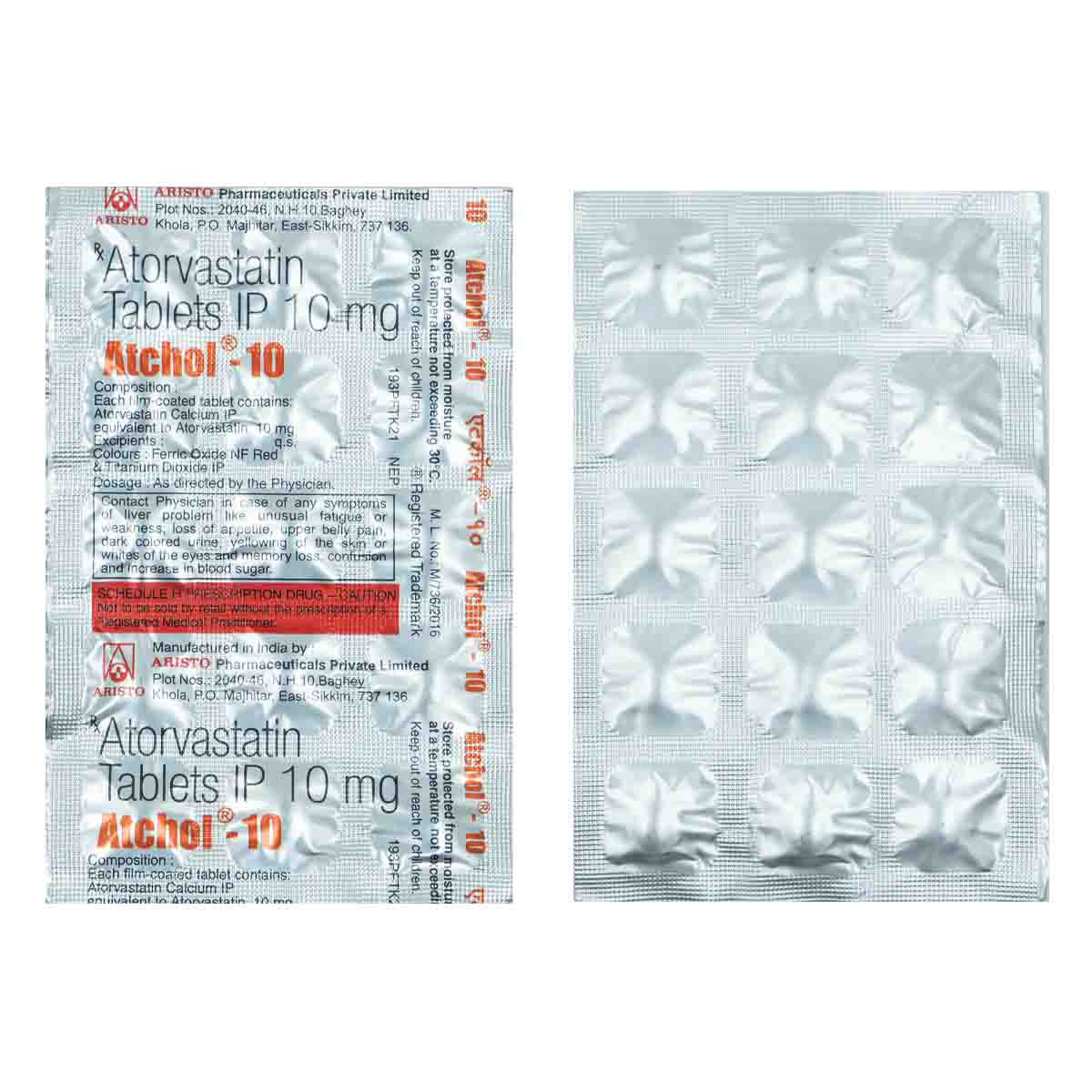 Atchol-10 Tablet ஹிந்தியில் பயன்கள், நன்மைகள், பக்க விளைவுகள், விலை in ...