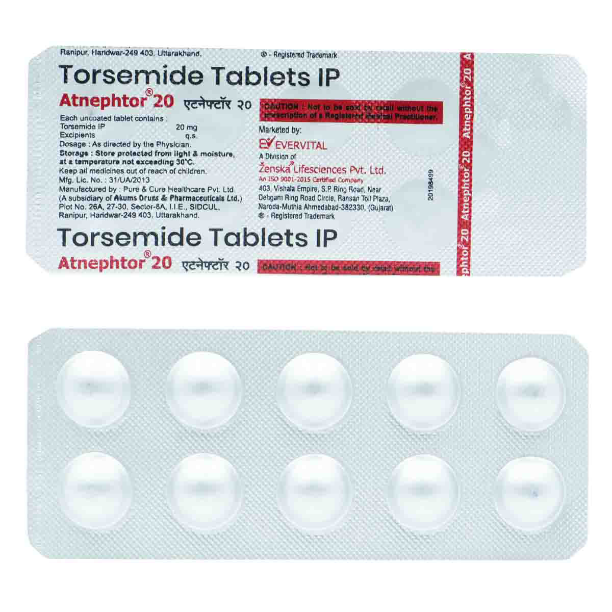 Atnephtor 20 Tablet | Uses, Side Effects, Price | Apollo Pharmacy