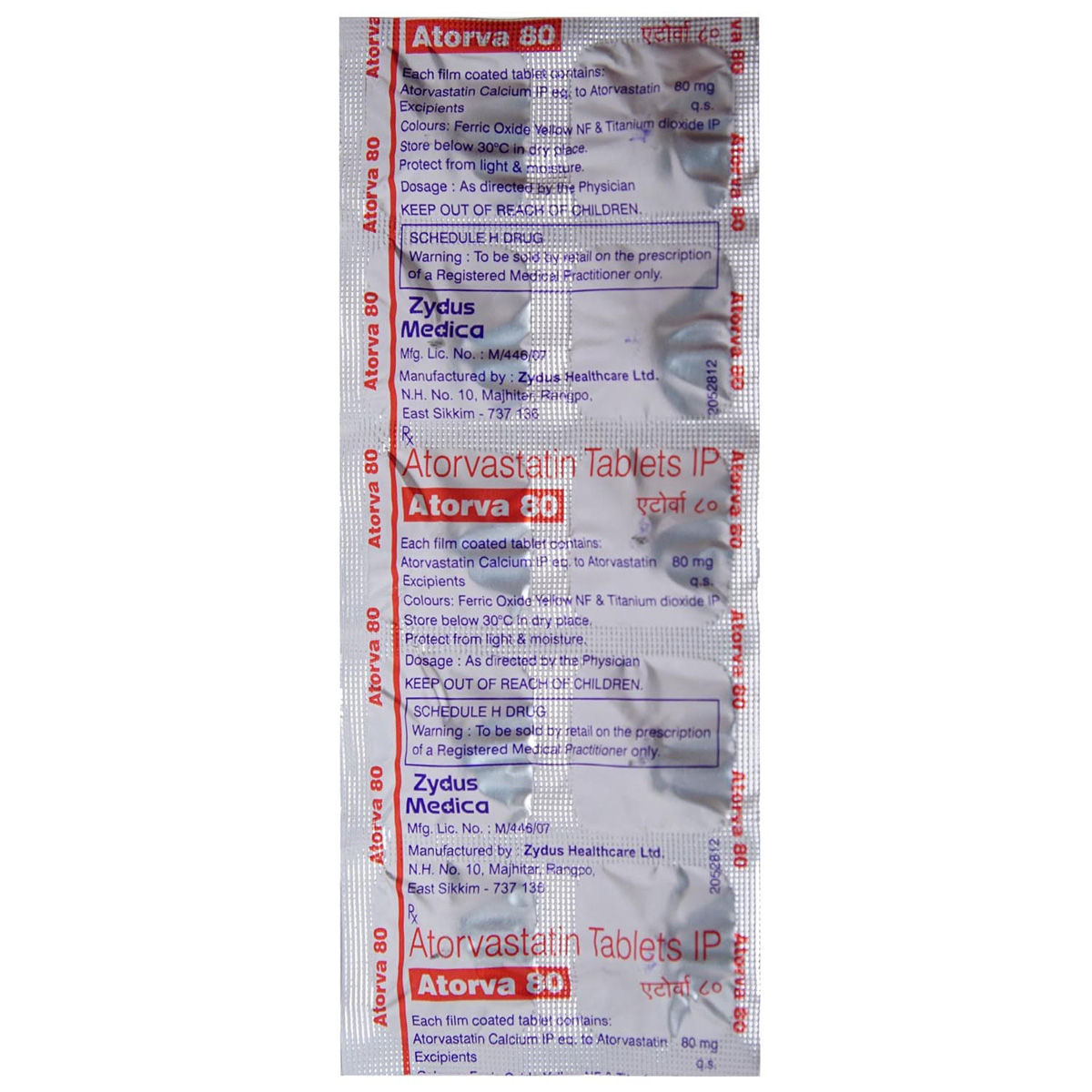 Atorva 80 Tablet 10's Price, Uses, Side Effects, Composition - Apollo ...