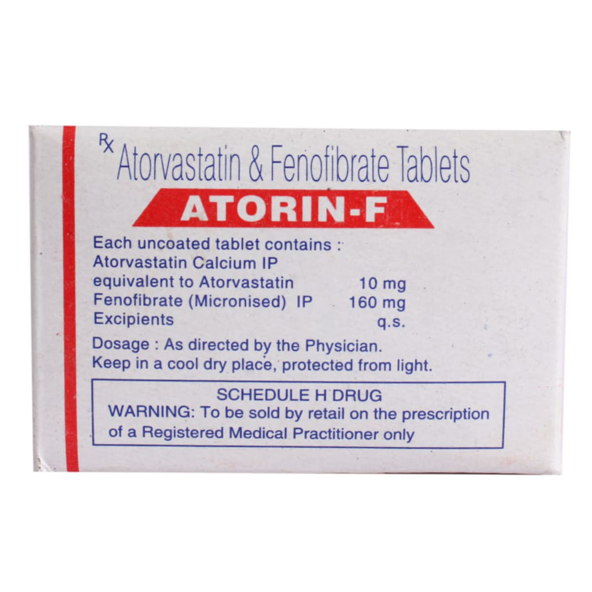 Atorin F Tablet 10's Price, Uses, Side Effects, Composition - Apollo ...