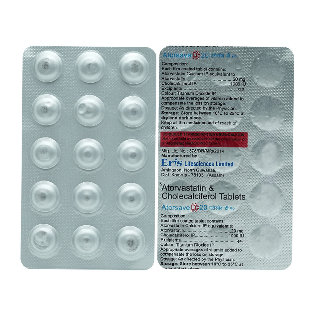 Atorsave D 20 Tablet 15's Price, Uses, Side Effects, Composition ...