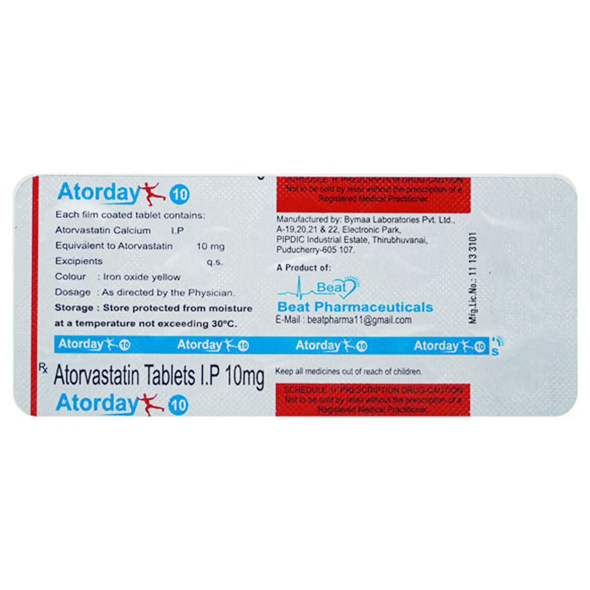 Atorday 10 mg Tablet | Uses, Side Effects, Price | Apollo Pharmacy