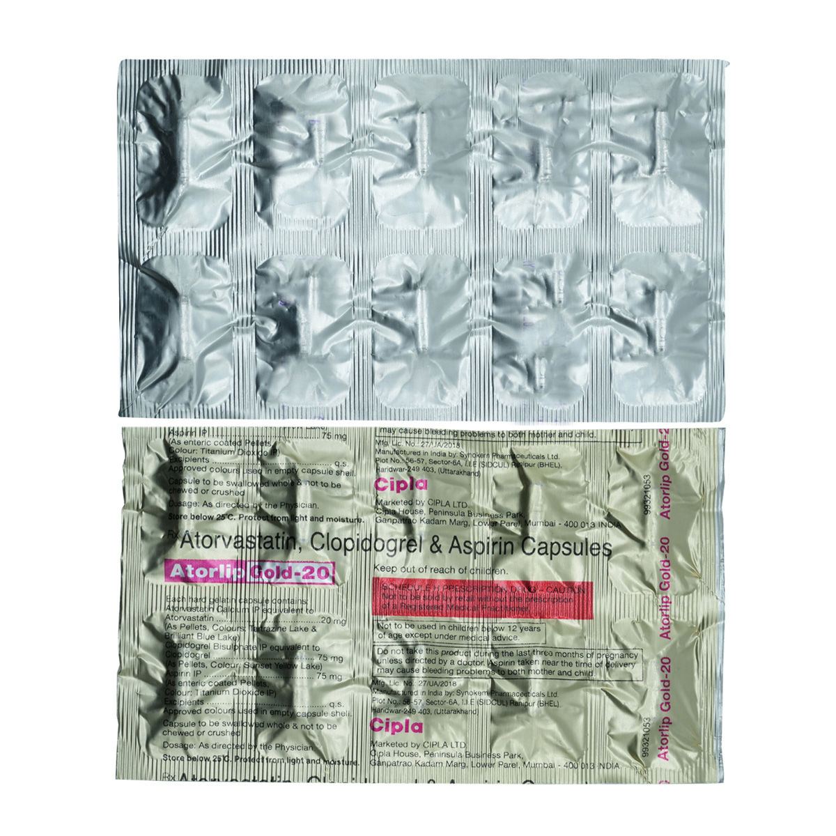 Atorlip Gold 20 Capsule 10's Price, Uses, Side Effects, Composition ...