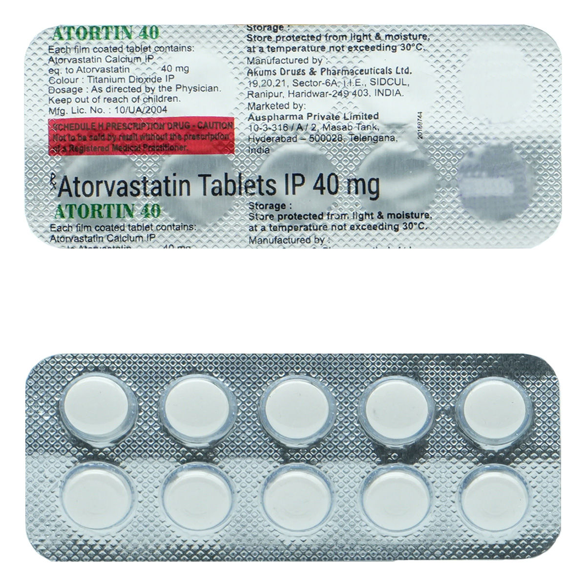 Atortin 40 Tablet 10's Price, Uses, Side Effects, Composition - Apollo ...