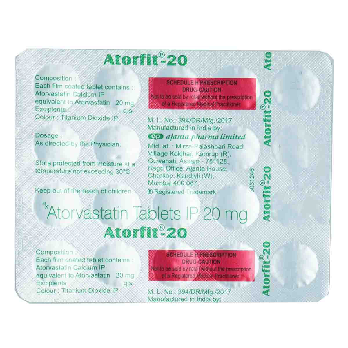 Atorfit-20 Tablet 20's Price, Uses, Side Effects, Composition - Apollo ...