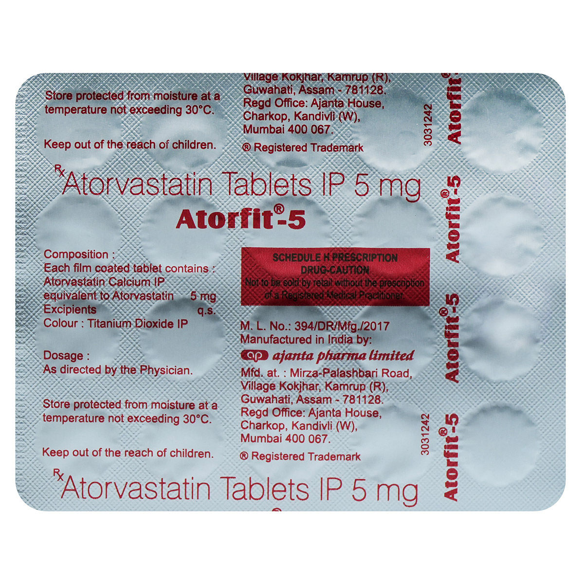 Atorfit-5 Tablet 20's | Uses, Side Effects, Price | Apollo Pharmacy