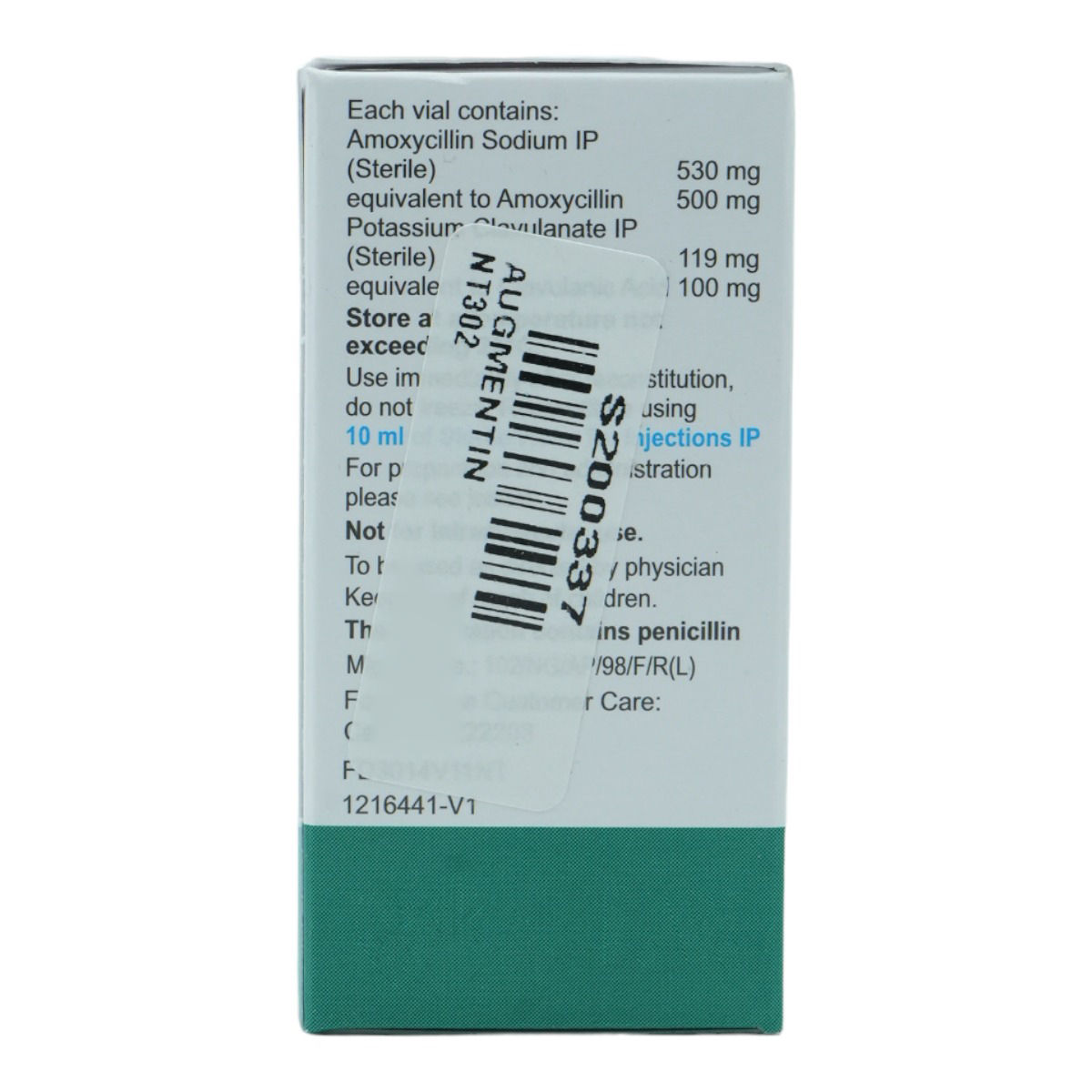 Augmentin Peadatric 600mg Injection Price, Uses, Side Effects ...