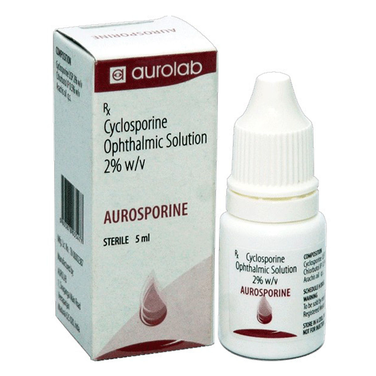 Aurosporine Ophthalmic Solution 5 ml | Uses, Side Effects, Price ...