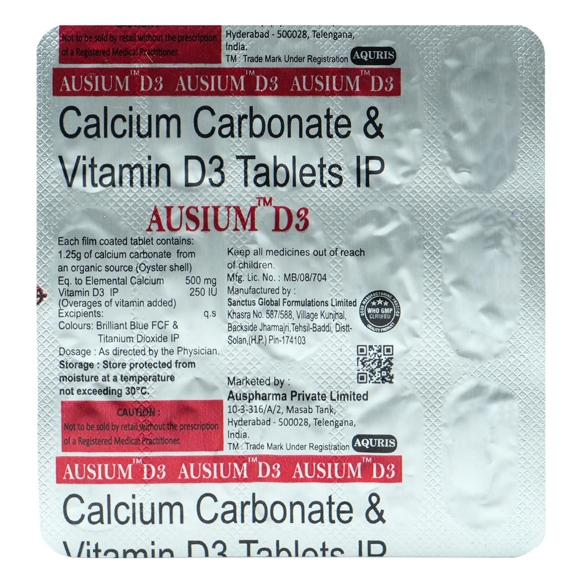 Ausium D3 Tablet 15's Price, Uses, Side Effects, Composition - Apollo ...
