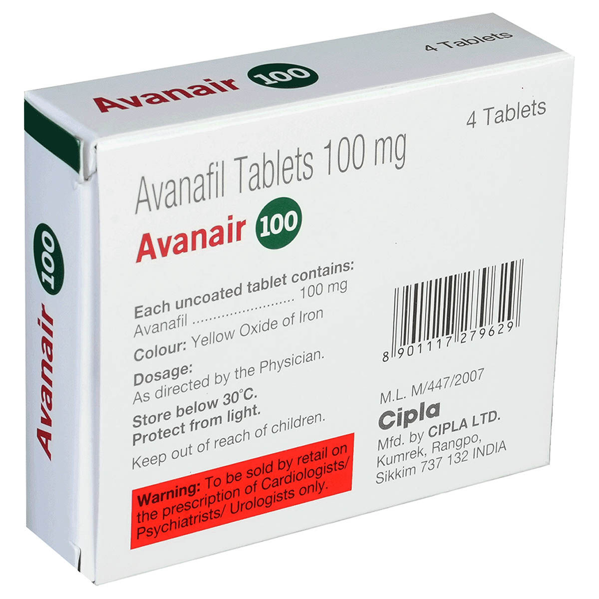 Avanair 100 Tab | Uses, Side Effects, Price | Apollo Pharmacy
