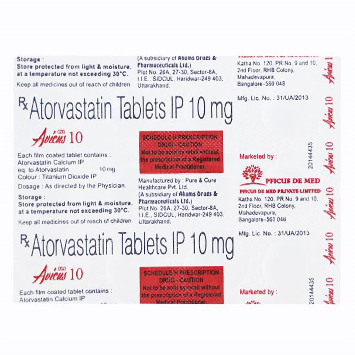 Avicus 10 Tablet | Uses, Side Effects, Price | Apollo Pharmacy
