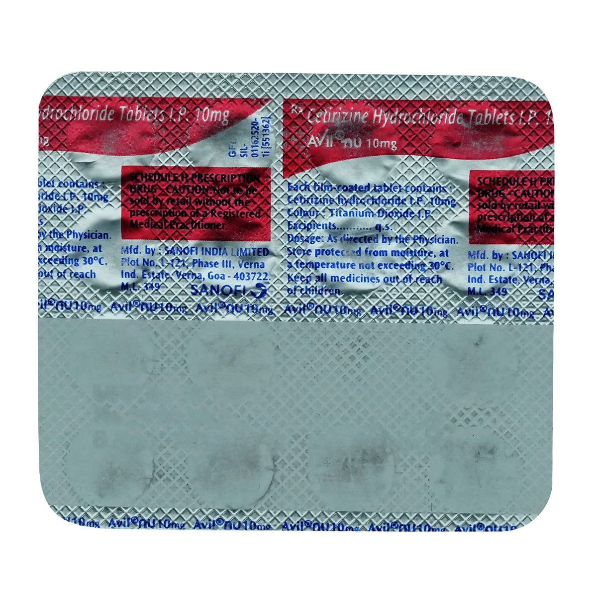 Avil NU 10 mg Tablet | Uses, Side Effects, Price | Apollo Pharmacy