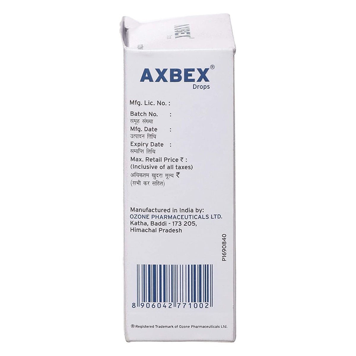 Axbex Drops 15 ml Price, Uses, Side Effects, Composition - Apollo Pharmacy