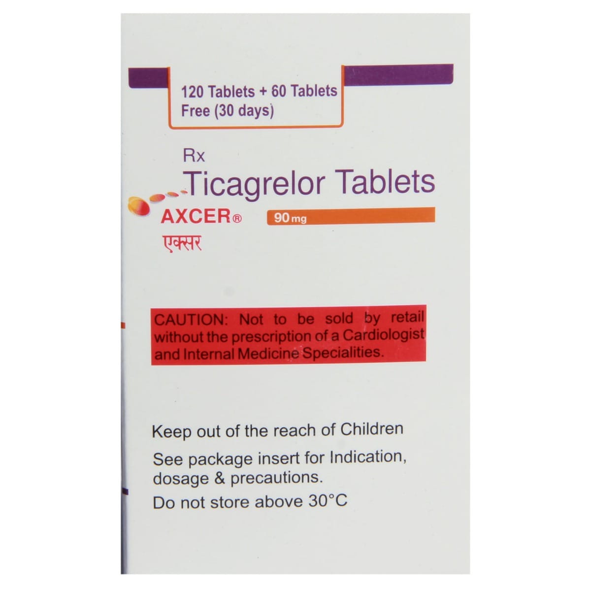 Axcer 90mg Tablet 180's Price, Uses, Side Effects, Composition - Apollo ...