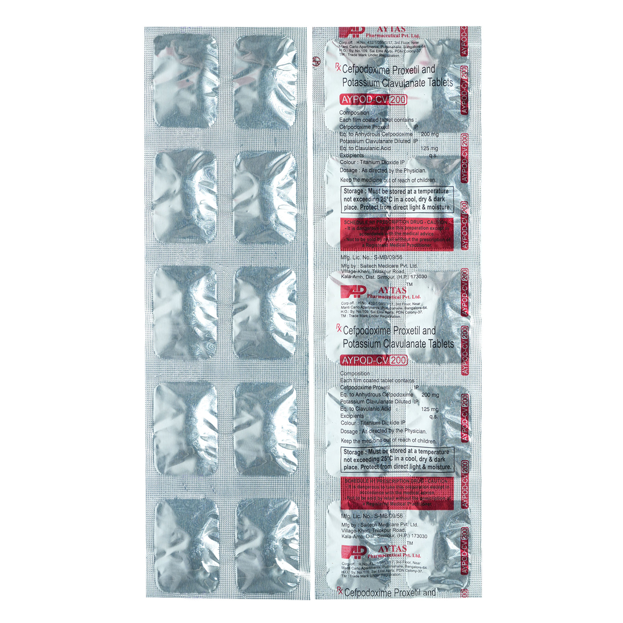 AYPOD-CV 200 TABLETS | Uses, Side Effects, Price | Apollo Pharmacy