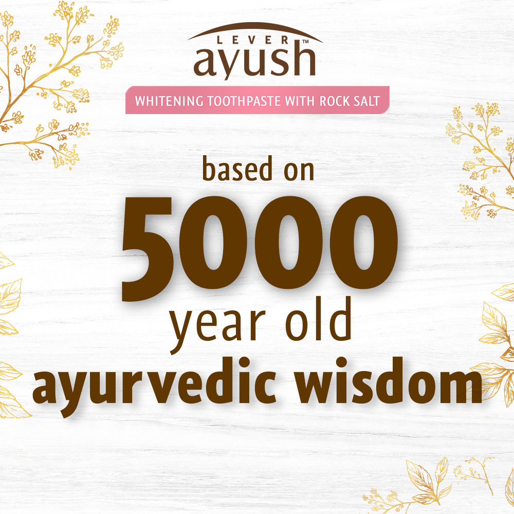 Lever Ayush Whitening Toothpaste with Rock Salt, 150 gm Price, Uses ...