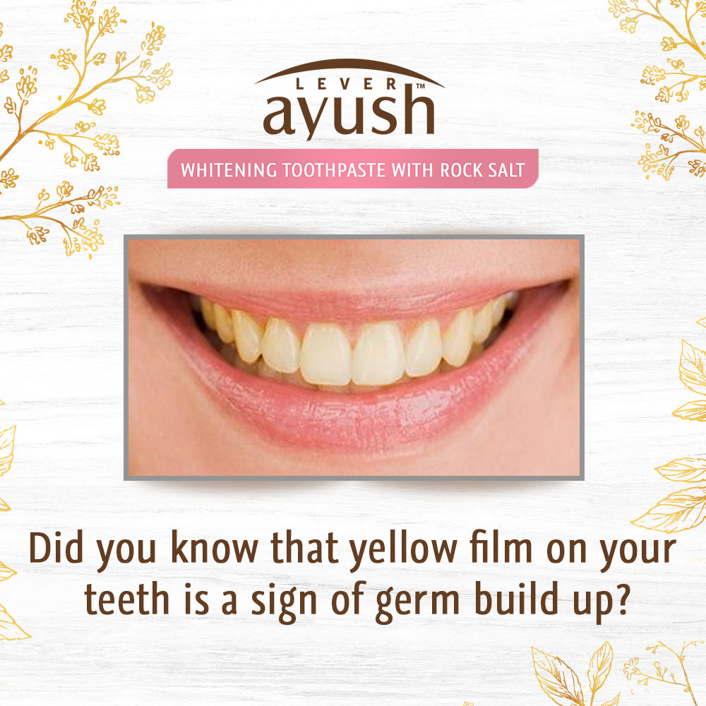 Lever Ayush Whitening Toothpaste with Rock Salt, 150 gm Price, Uses ...