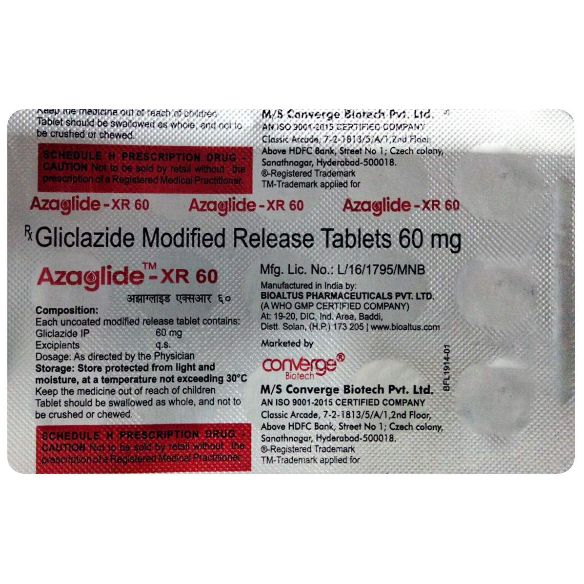 Azaglide-XR 60 Tablet | Uses, Side Effects, Price | Apollo Pharmacy