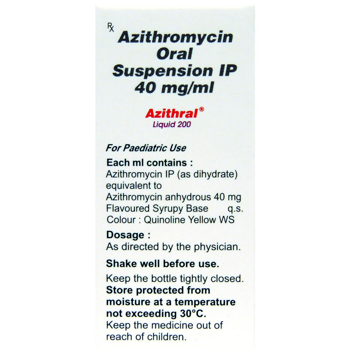 Azithral 200 Liquid | Uses, Side Effects, Price | Apollo Pharmacy