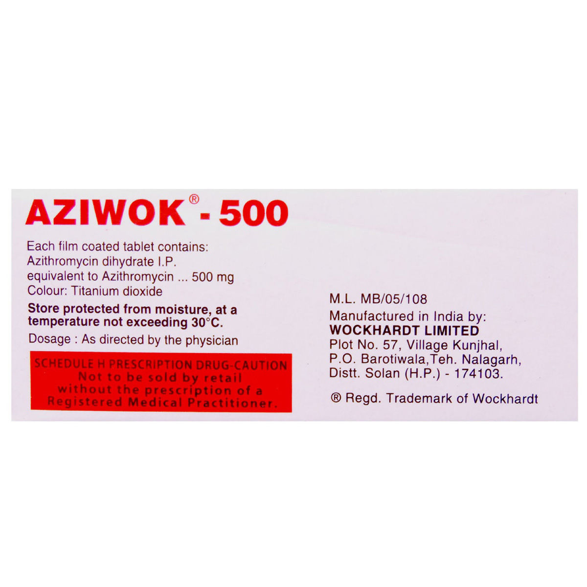 Aziwok-500 Tablet | Uses, Side Effects, Price | Apollo Pharmacy