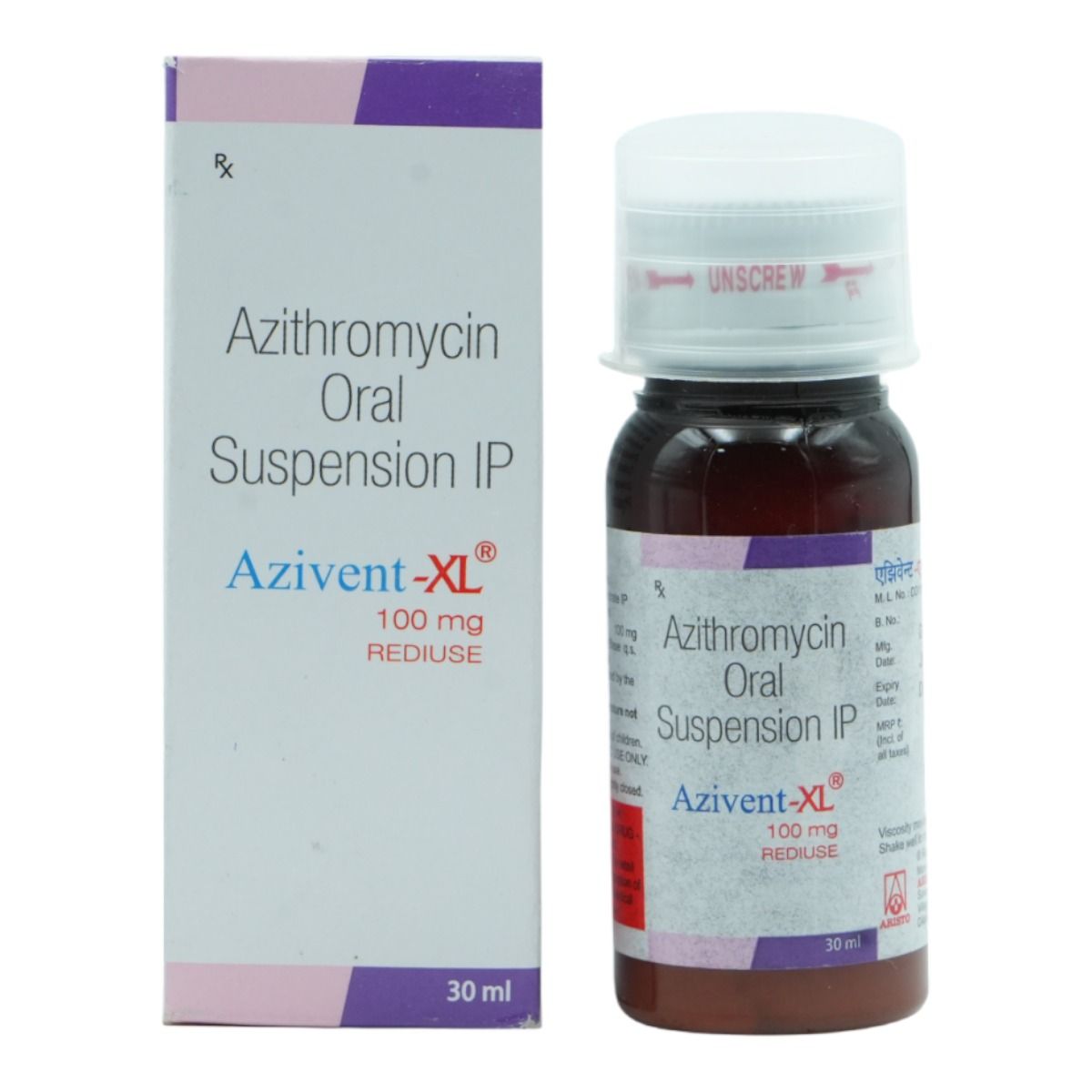 Azivent-XL 100 mg Oral Suspension 30 ml Price, Uses, Side Effects ...