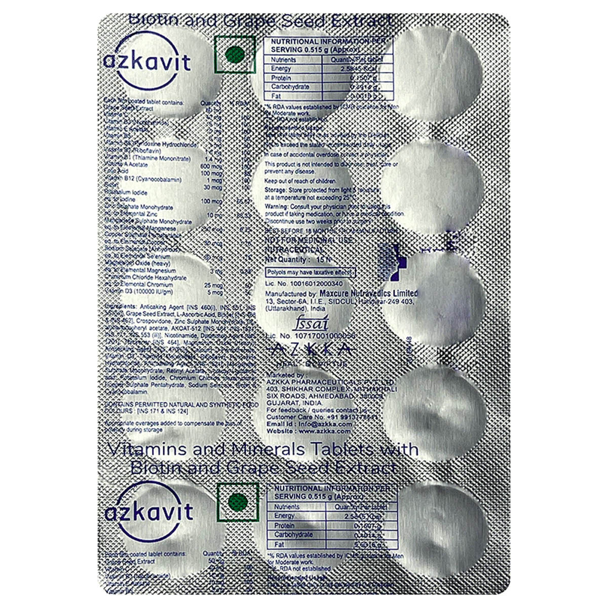 Azkavit Tablet | Uses, Side Effects, Price | Apollo Pharmacy